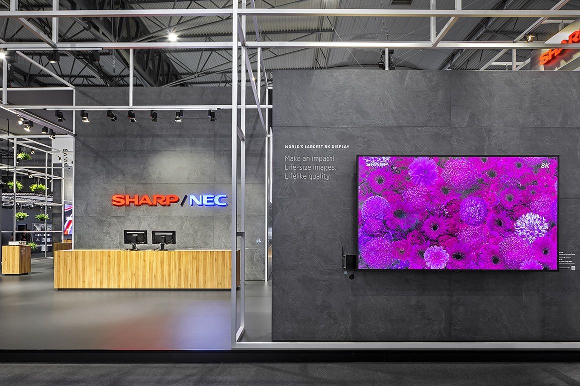 Messestandarchitektur Fotos ISE Messe Barcelona